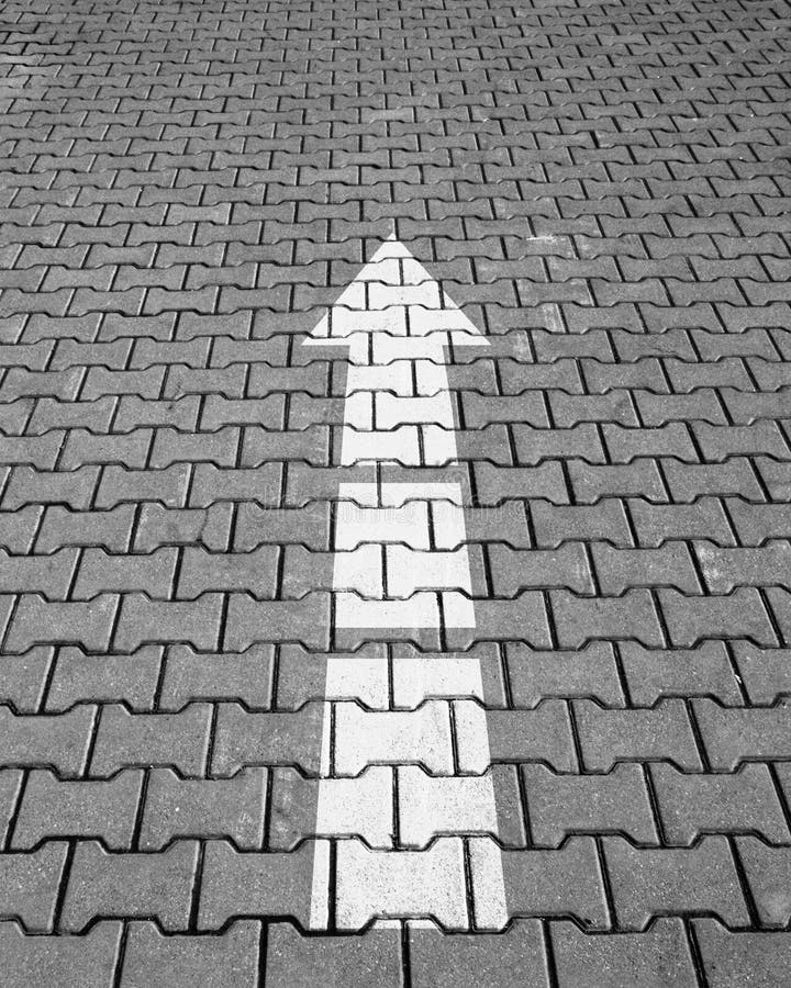 Road Tile with a White Inscription Start Stock Image - Image of point ...