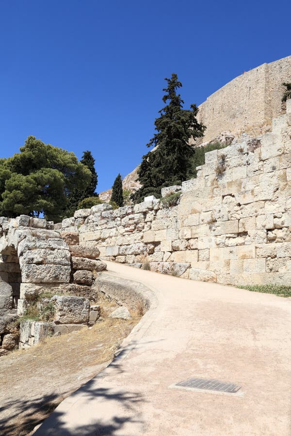 Road To Acropolis of Athens Stock Photo - Image of archeology, historic ...