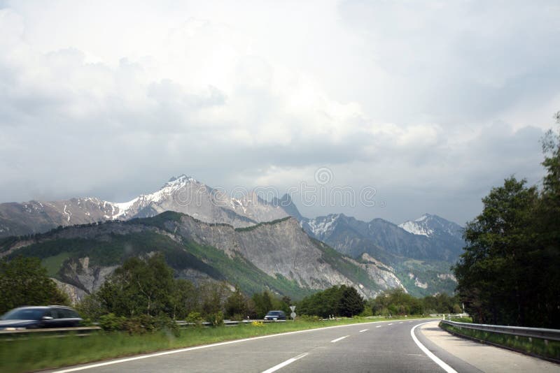 Road to the Alps stock photo. Image of nature, race, alpine - 5325922