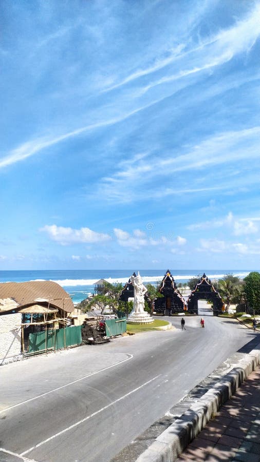 Road to the beach stock photo. Image of road, beach - 221265632