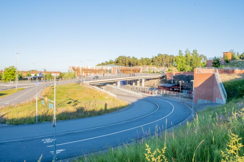 Road To the Bus Station in Strangnas, Sweden Editorial Photography ... Road To the Bus Station in Strangnas, Sweden Editorial Photography ...