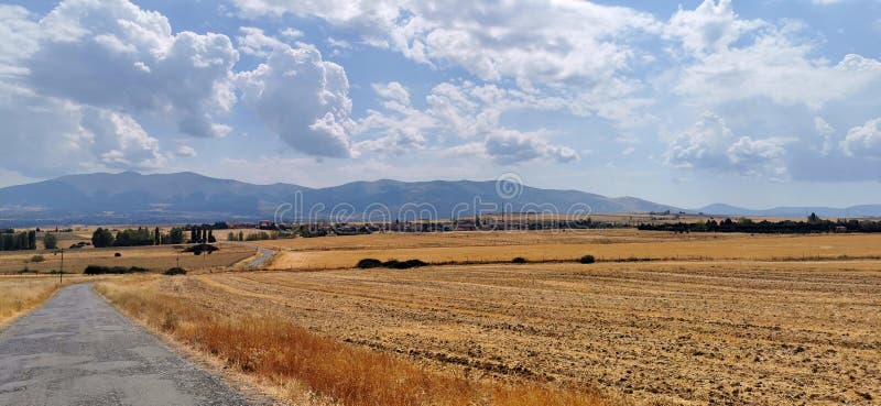 The road to Castile stock photo. Image of prairie, soil - 256697460