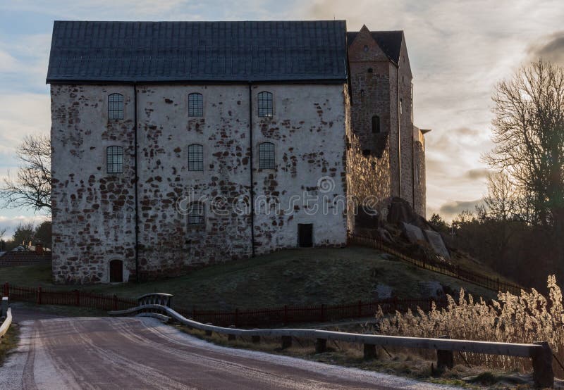 Road to the castle stock photo. Image of tree, hill, castle - 48629396