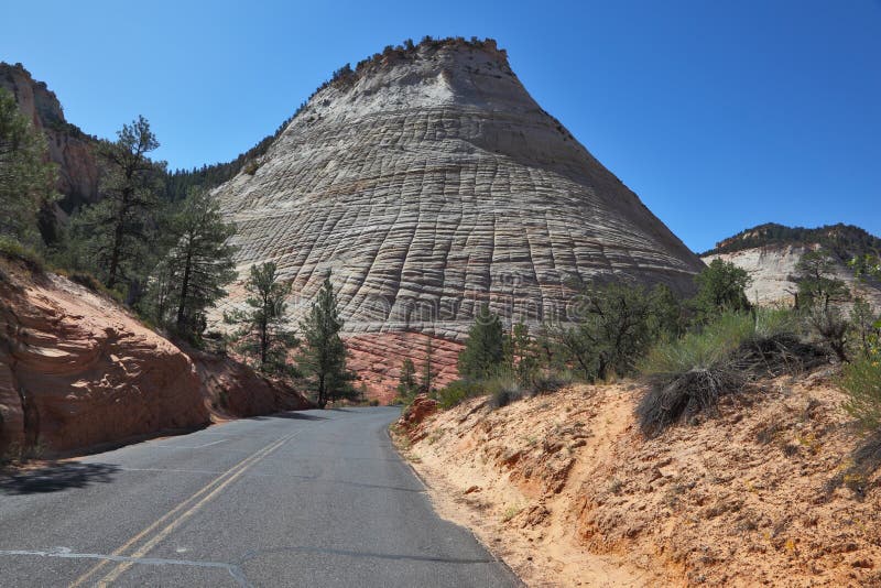 The Road To Checkerboard Hill Stock Image - Image of hill, landscape ...