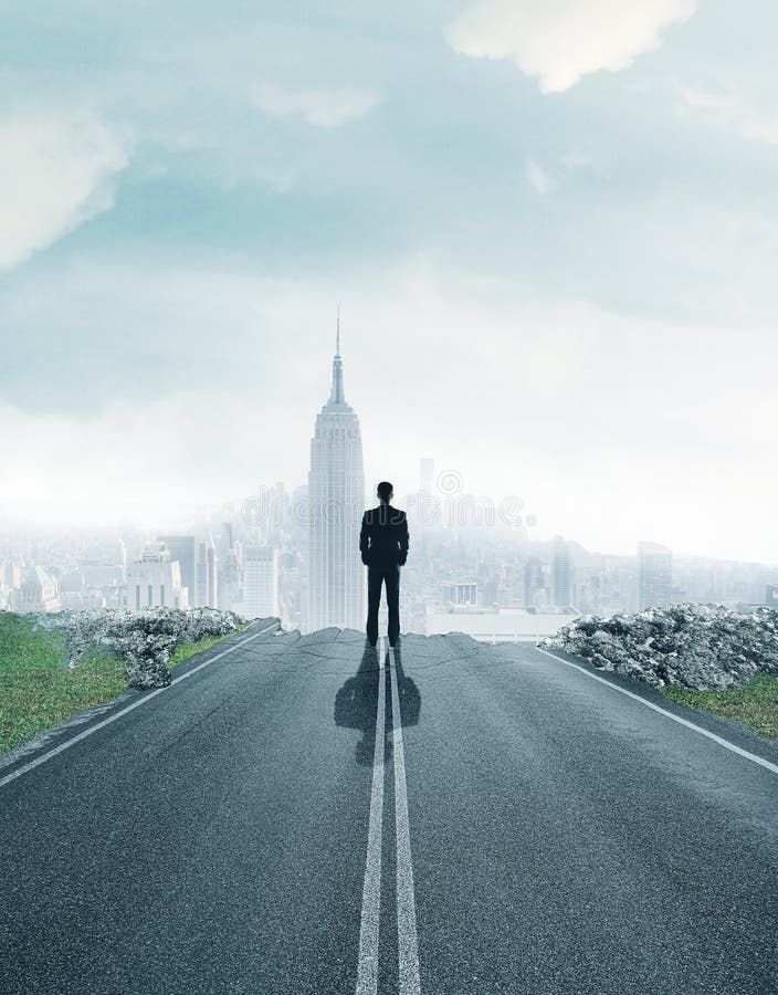 Road to City stock photo. Image of earth, composition - 15167560