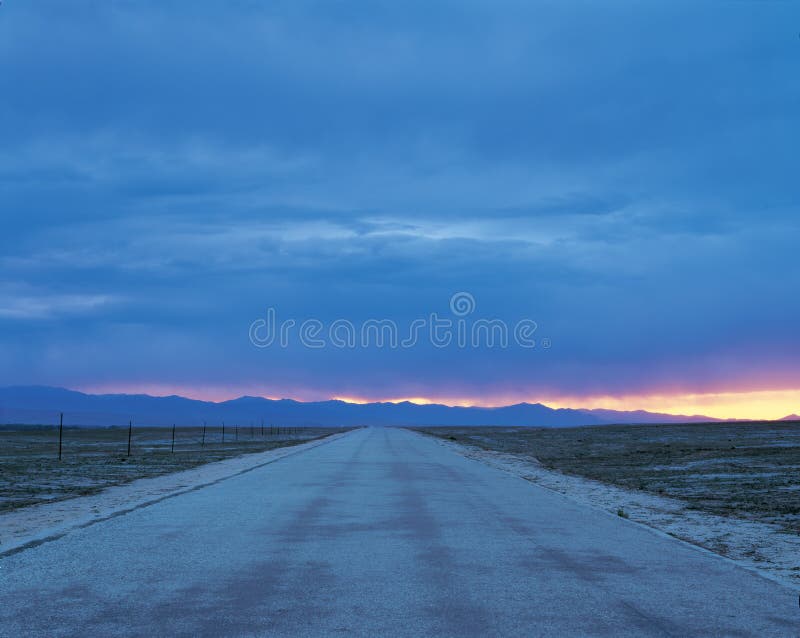 Road to dawn stock image. Image of panoramic, dark, mountain - 5340001