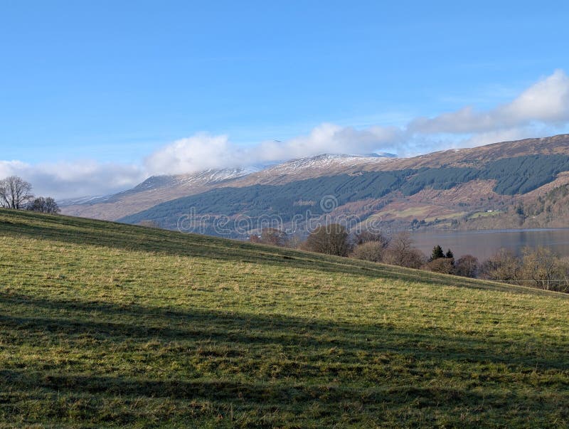 Road To Falls of Acharn, Nature of Scotland Stock Image - Image of ...