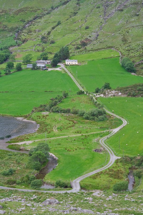 Road To Farm in Countryside Stock Photo - Image of high, landscape: 5914212
