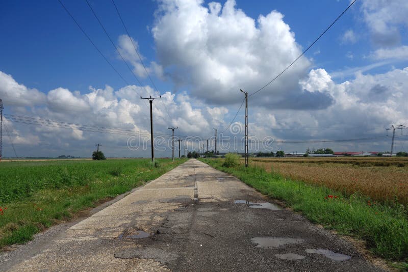 The road to the farm stock photo. Image of rural, agriculture - 223504192