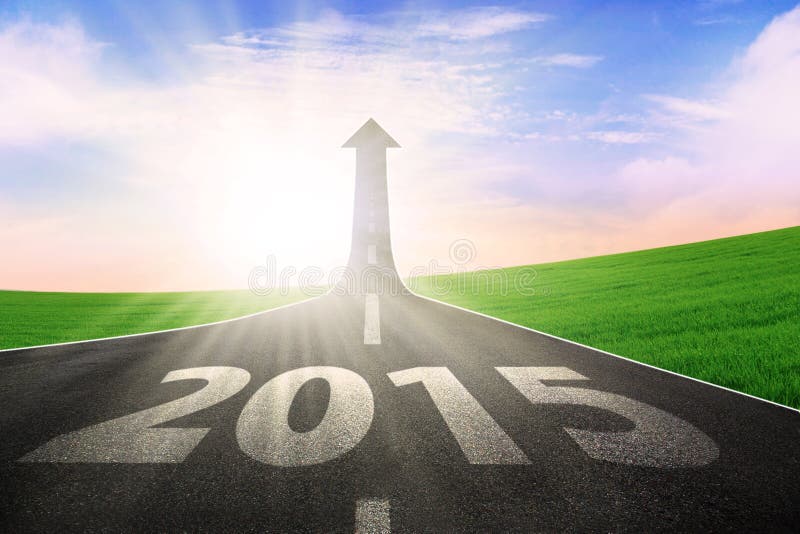 Road to future 2015 stock photo. Image of outdoor, cloud - 44761688