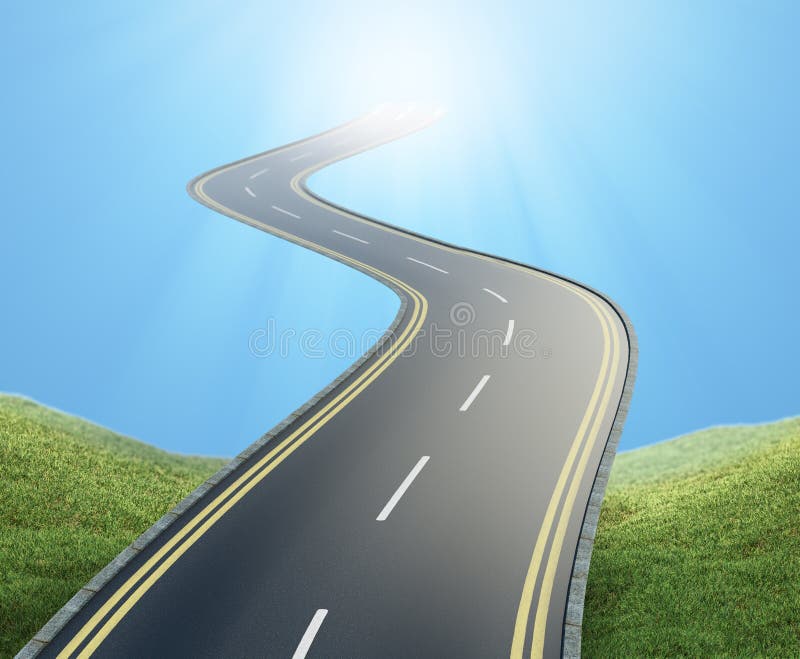 Road to heaven stock photo. Image of paradise, concept - 22979672