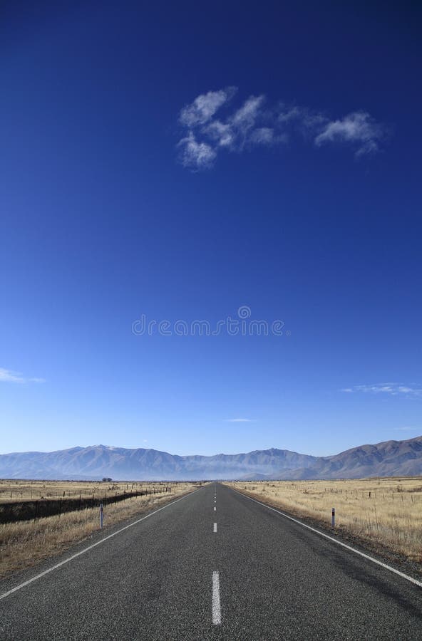 Road to horizon stock photo. Image of cloud, hill, scenery - 25062584