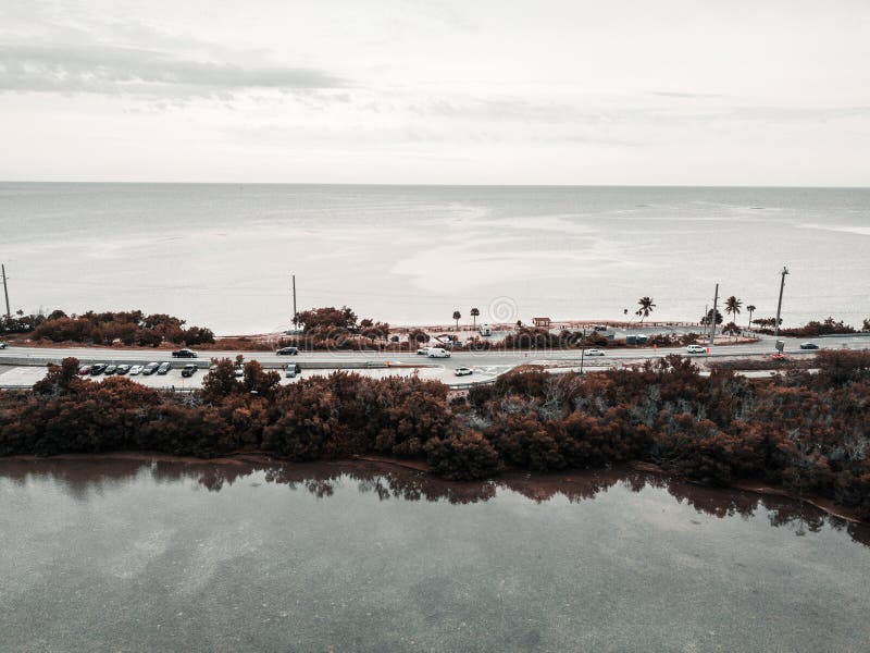 Road to Key West Key Largo stock photo. Image of sticking - 172383250