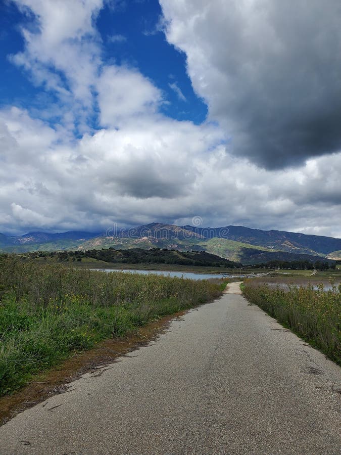 Road to the Lake stock image. Image of lake, rock, mountain - 204457535