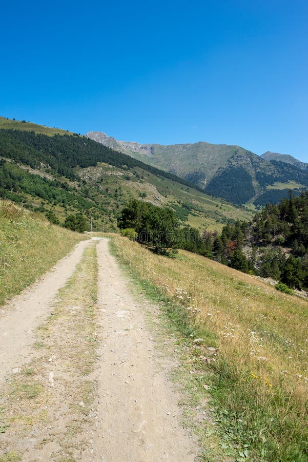 Road To Montgarri in the Valley of Aran Stock Photo - Image of beret ...