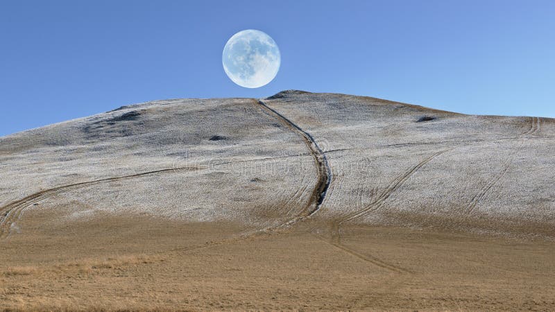Road to the moon stock photo. Image of terrain, soil - 349974404