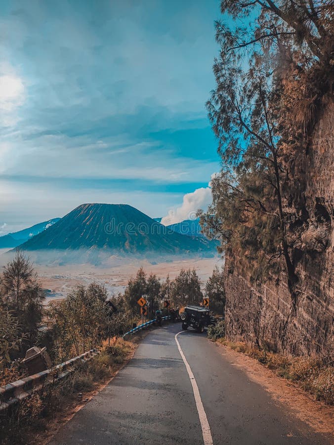 Road to Mount Bromo stock photo. Image of bromo, mount - 270105104