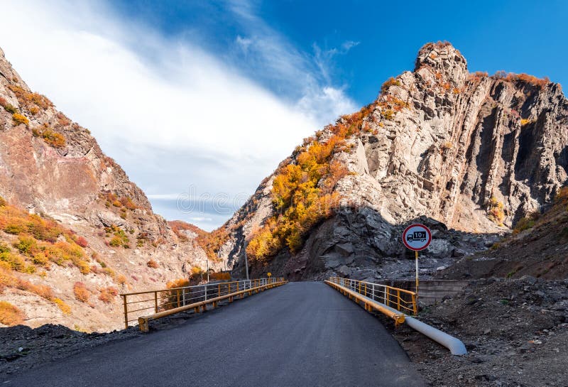 The Road To the Mountain Gorge Stock Photo - Image of limit, beautiful ...