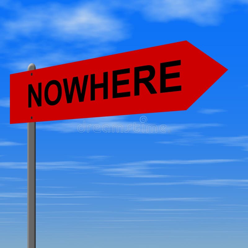 Road to nowhere stock illustration. Illustration of conceptual - 119463