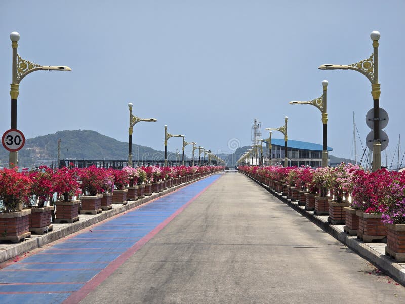 Road to pier editorial photo. Image of walkway, road - 311190696