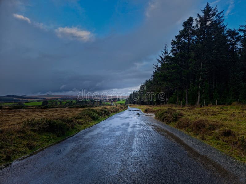 Road To Postbridge Dartmoor National Park Devon Uk Stock Photo - Image ...