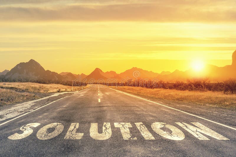 Road to problem solving stock image. Image of path, improvement - 64508225