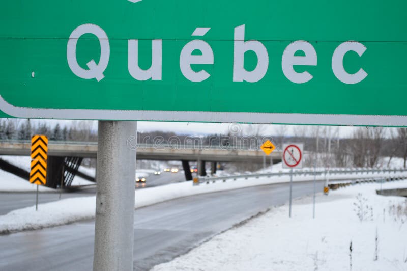 Road to Quebec stock image. Image of traffic, montreal - 48143177
