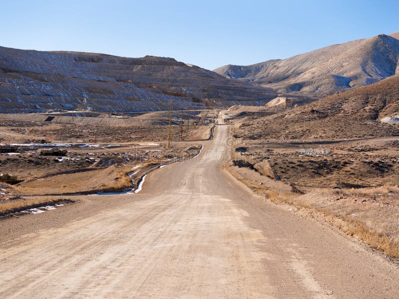 The Road To Rawhide, Nevada Stock Photo - Image of backroad, highway ...
