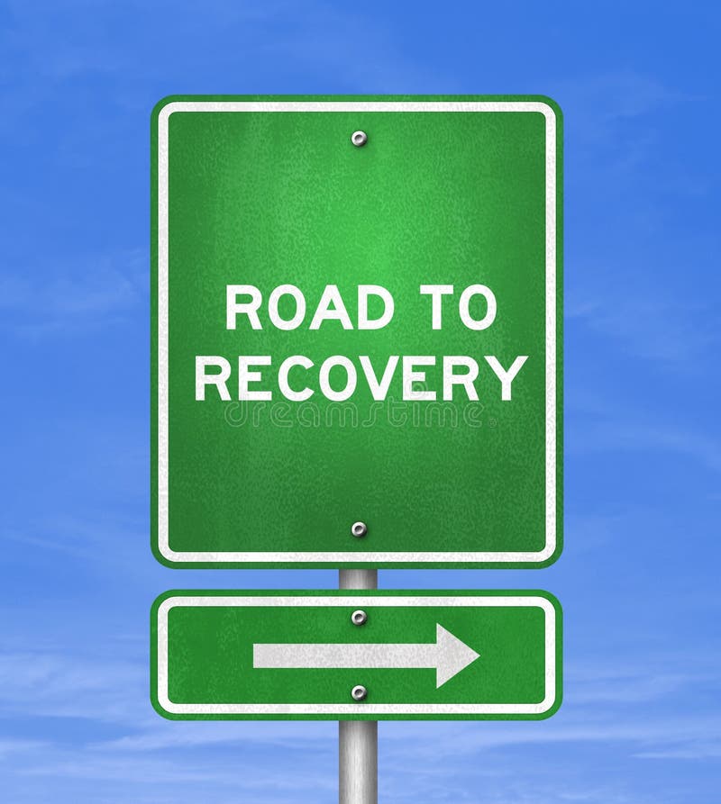 Road To Recovery Getting Better Improvement Stock Illustration ...