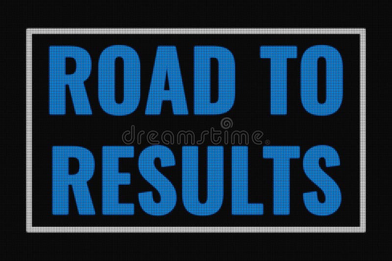 Road To Results Outcome Effective Work Project Road 3d Illustration ...