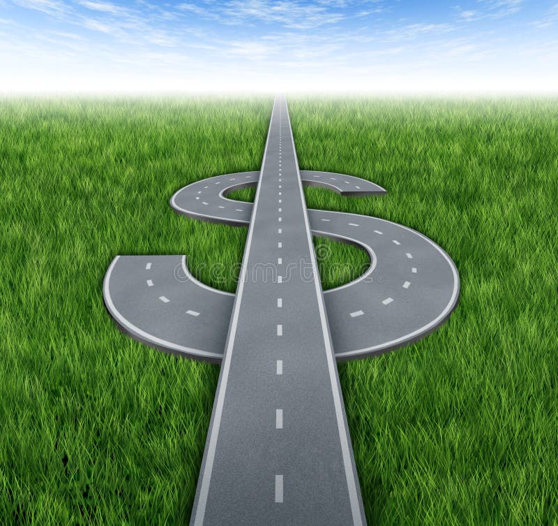 Road To Riches stock illustration. Illustration of ideas - 23880570