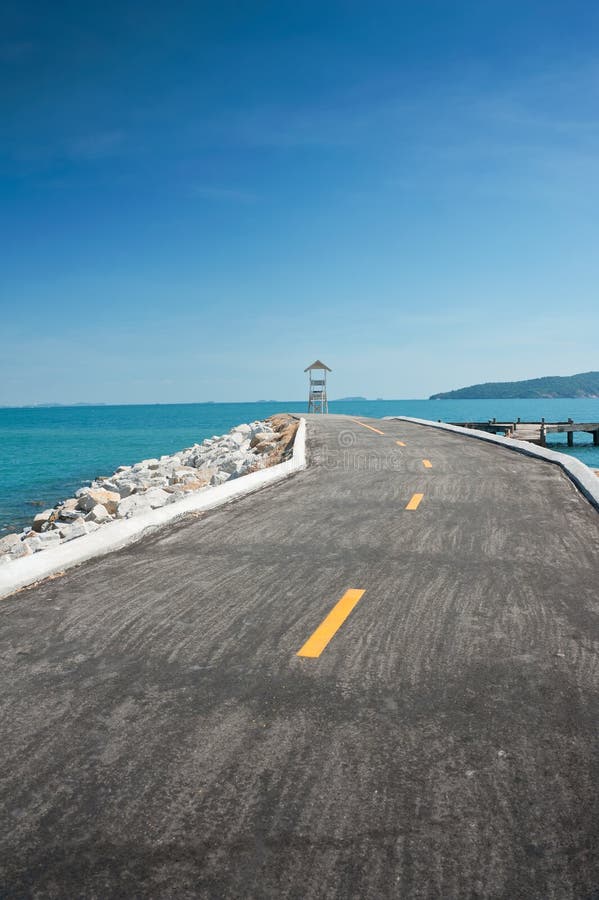 Road to the sea. stock image. Image of rock, yellow, vertical - 22803429