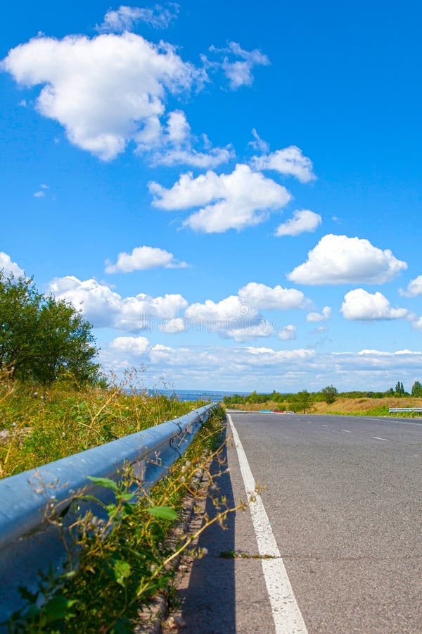 Road to sky and clouds stock image. Image of freeway - 26008049