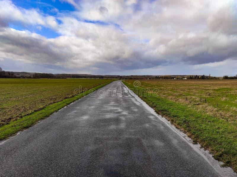 Way to somewhere stock image. Image of lane, driving - 213355425