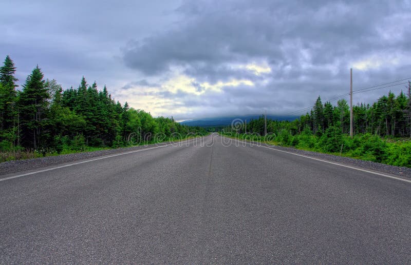 Road To St. Anthony, Canada Stock Photo - Image of travel, vanishing ...