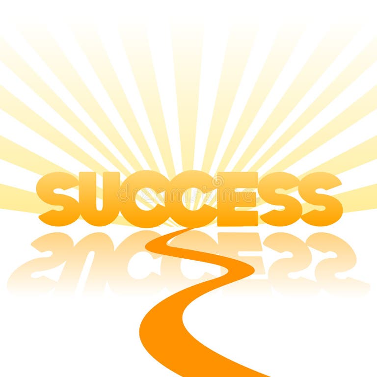 Road to success background stock vector. Illustration of text - 10599627