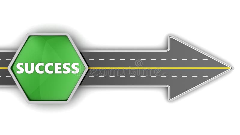 Road to success stock illustration. Illustration of improvement - 77534017