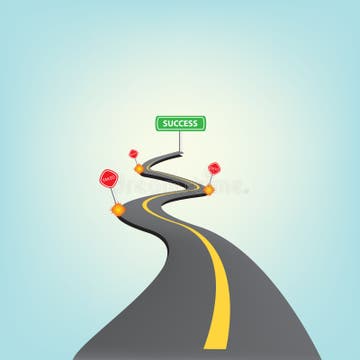 Road to success stock illustration. Illustration of pavement - 40660744