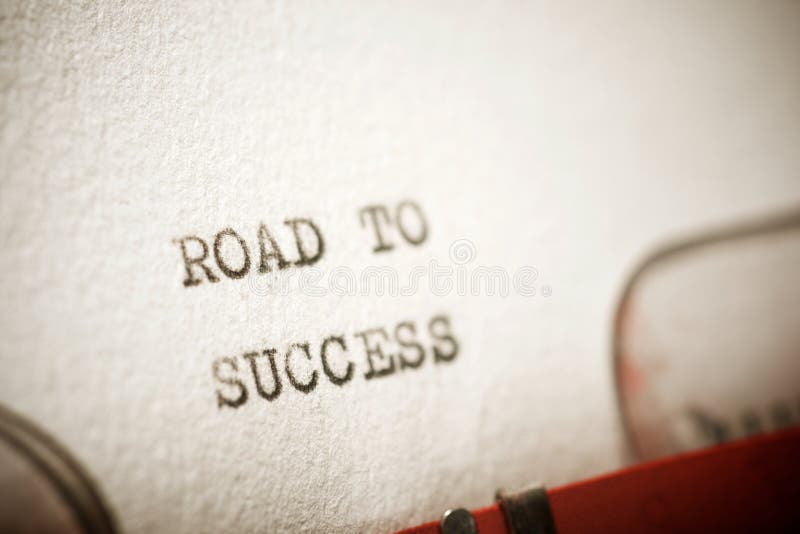 Road to success text stock image. Image of write, sentence - 277715005