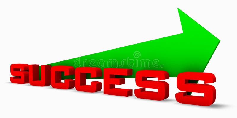 Road to Success - up Arrow stock illustration. Illustration of design ...