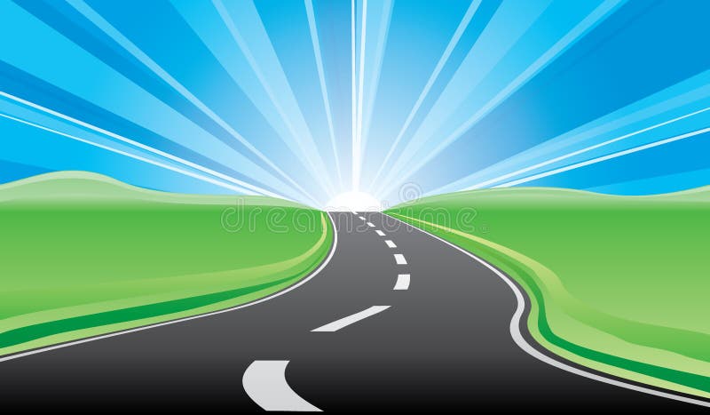 Golden Path Bright Future/eps Stock Vector - Illustration of celestial ...