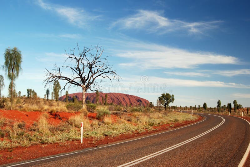 Road to Uluru editorial stock image. Image of backpacking - 10983599