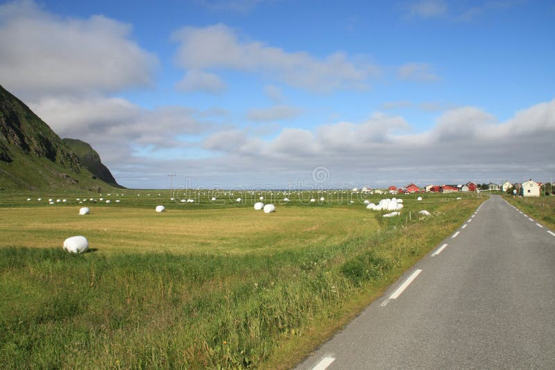 The Unstad S Glacial Valley Stock Image - Image of fishermen ...