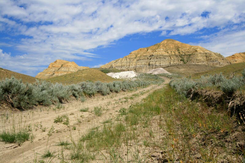 Road to White Mud Pits stock photo. Image of scenic, white - 12091590