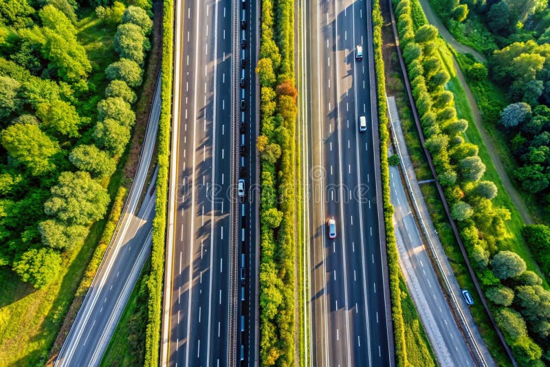 Road Top View Asphalt Highway Marks Stock Illustration - Illustration ...