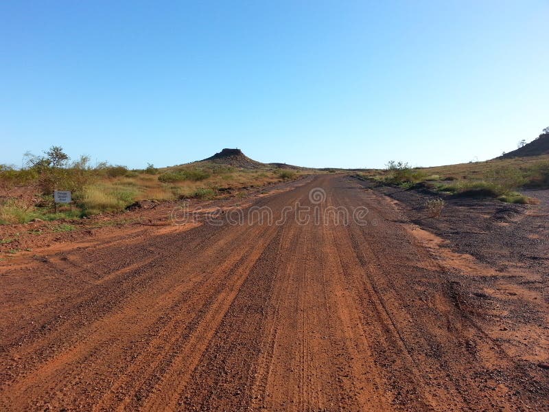 Road Track in Australian Outback Stock Image - Image of landscape, bush ...