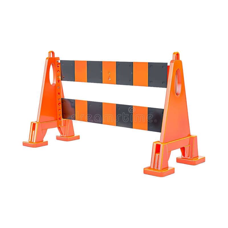 Road Traffic Barrier on Transparent Background - Ai Generated Stock ...
