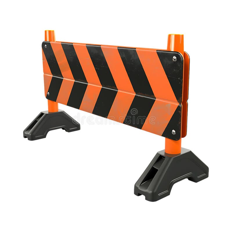 Road Traffic Barrier on Transparent Background - Ai Generated Stock ...