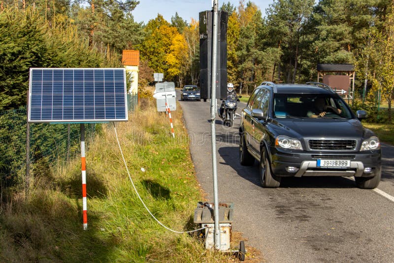Road Traffic is Controlled by a Traffic Light Powered by Energy from a ...