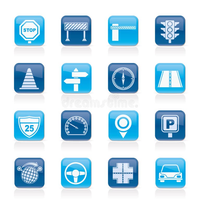 Road Traffic Asphalt Icons Stock Illustrations – 2,008 Road Traffic ...